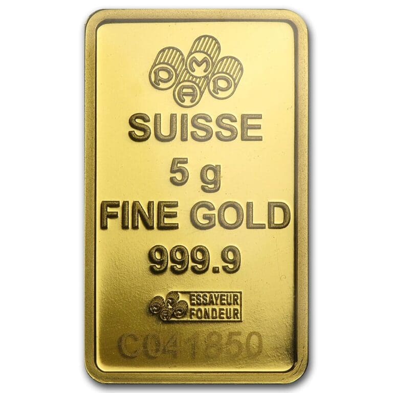 5 GRAM GOLD BAR PAMP | Miles Franklin